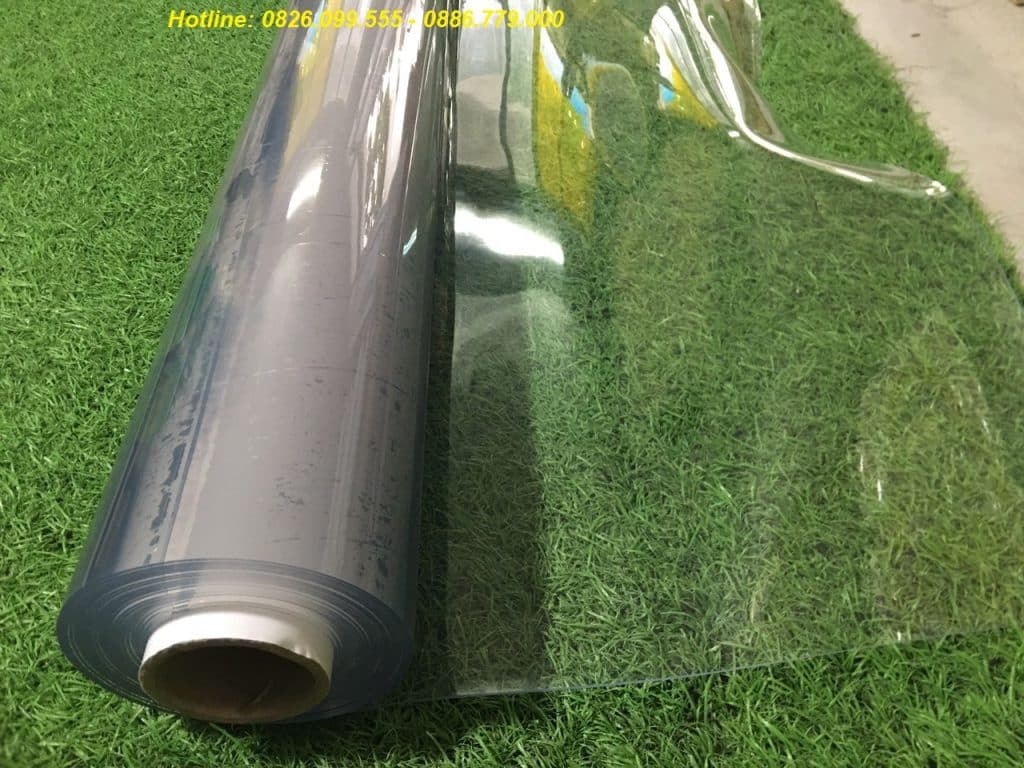 Cuộn nhựa PVC trong suốt mềm dẻo với đặc tính kỹ thuật: có chiều rộng 2 ...